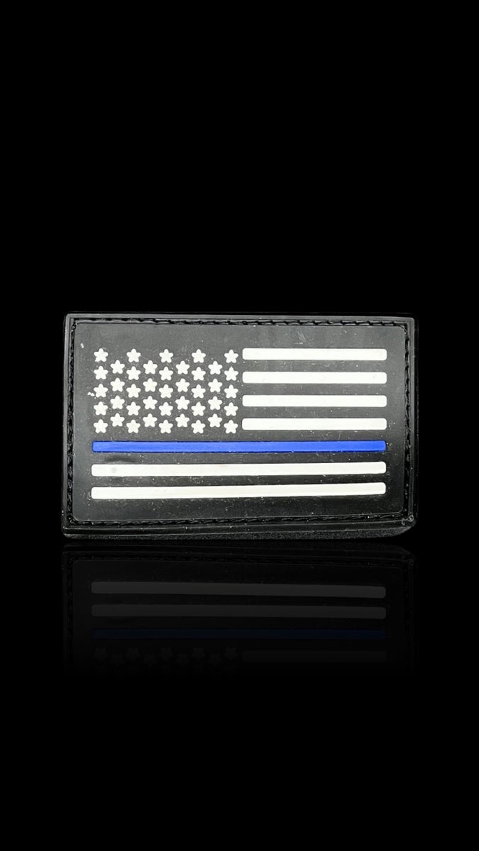 Thin Blue Stripe Velcro Patch – Primal Power